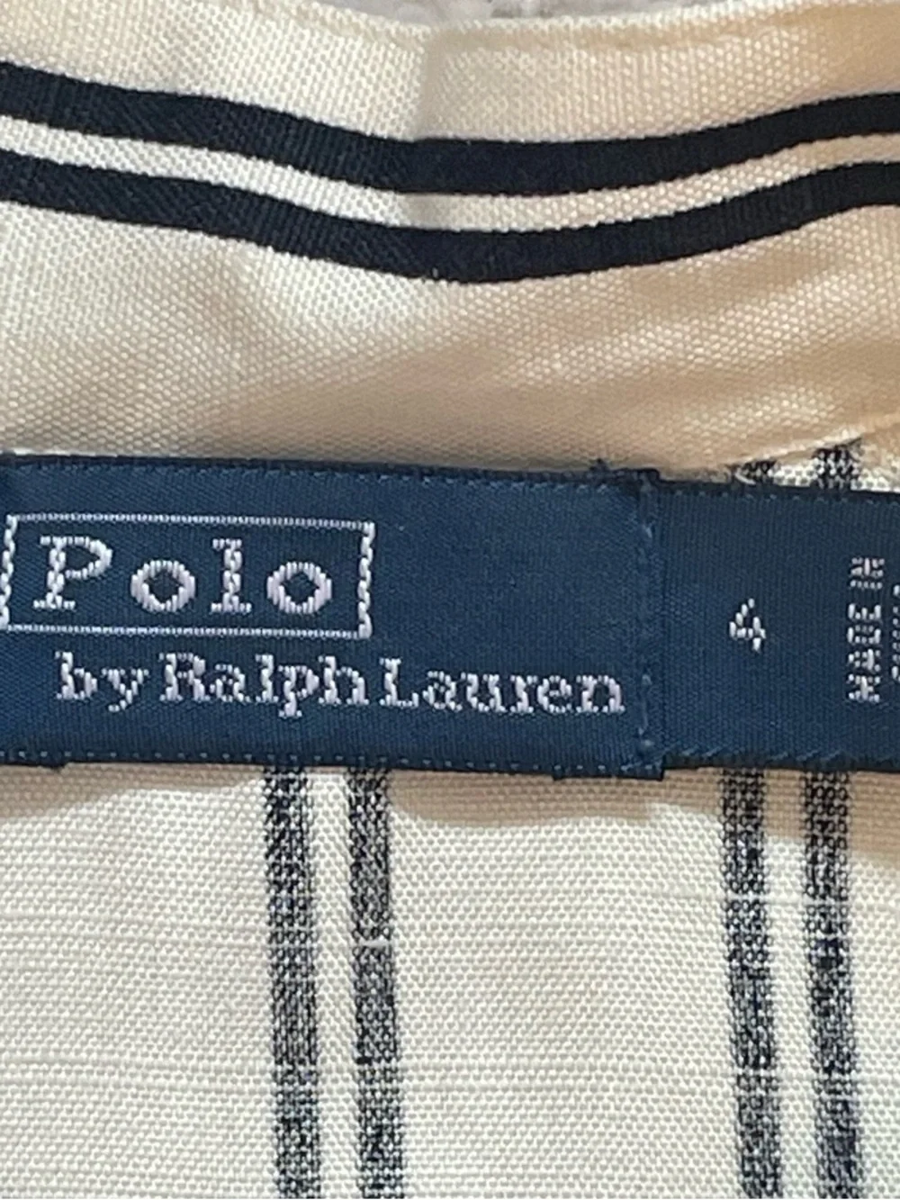 Ralph Lauren | Dresses | Ralph Lauren Cream And Black Midi Dress Rl ...